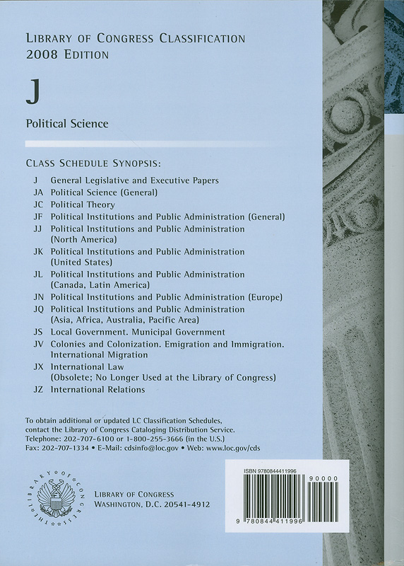 Library of Congress classification. J. Political science | ศูนย์ ...